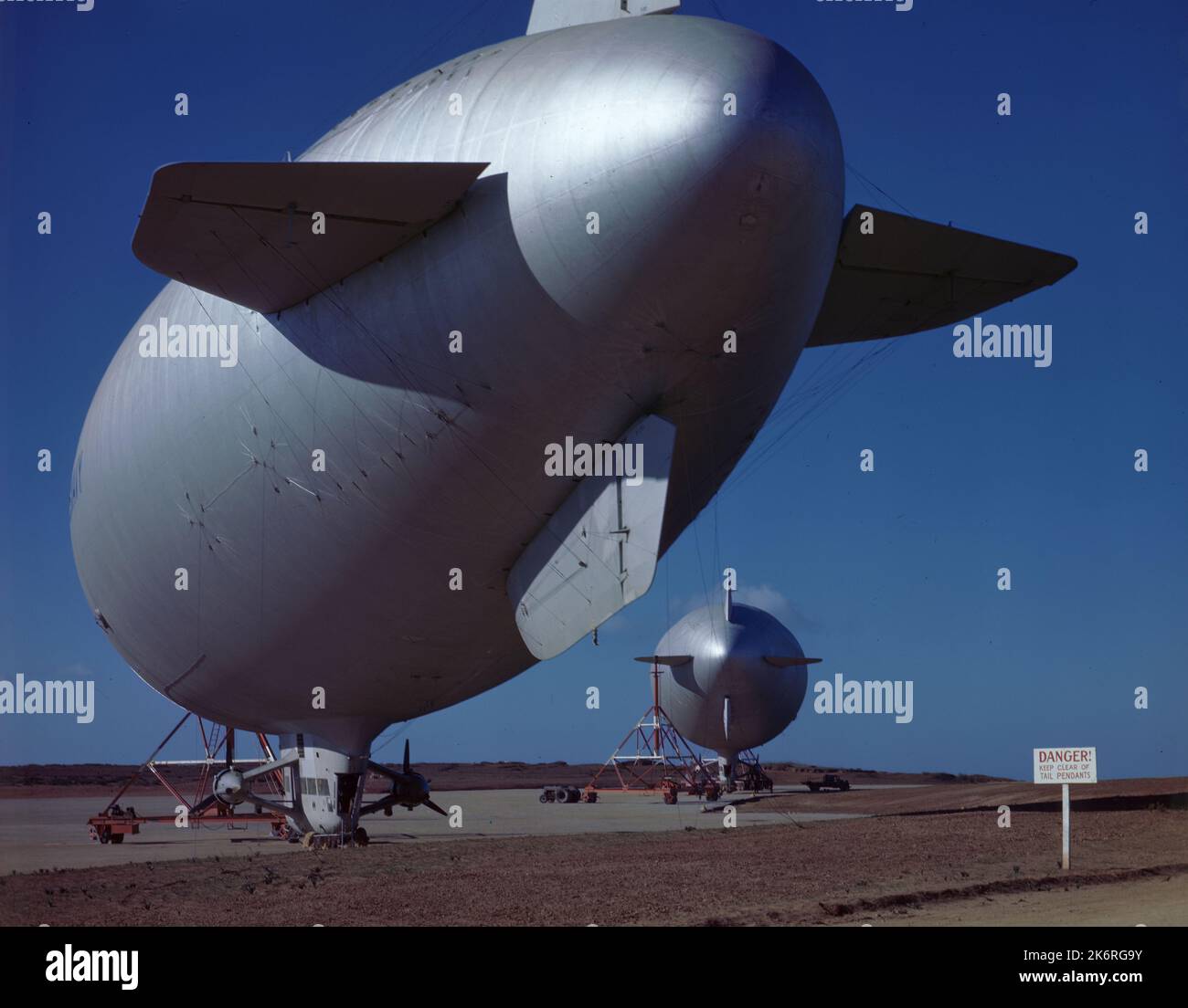 "US Navy blimps, tied up at a newly won base in Southern France, were ...