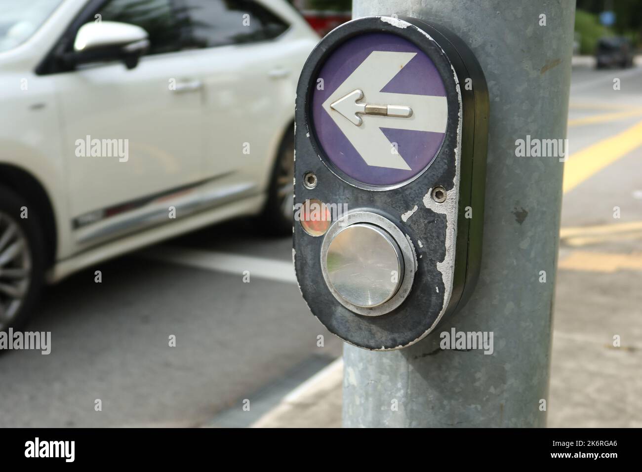 close up of crossing signal button in singapore Stock Photo - Alamy