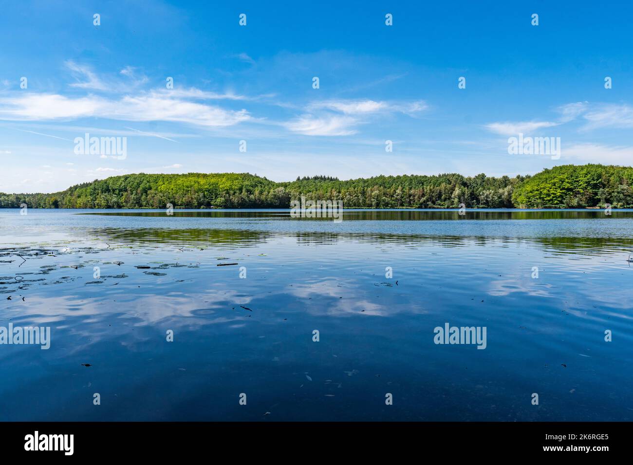 The Untersee or lower lake of the ville chain of lakes in the summer ...