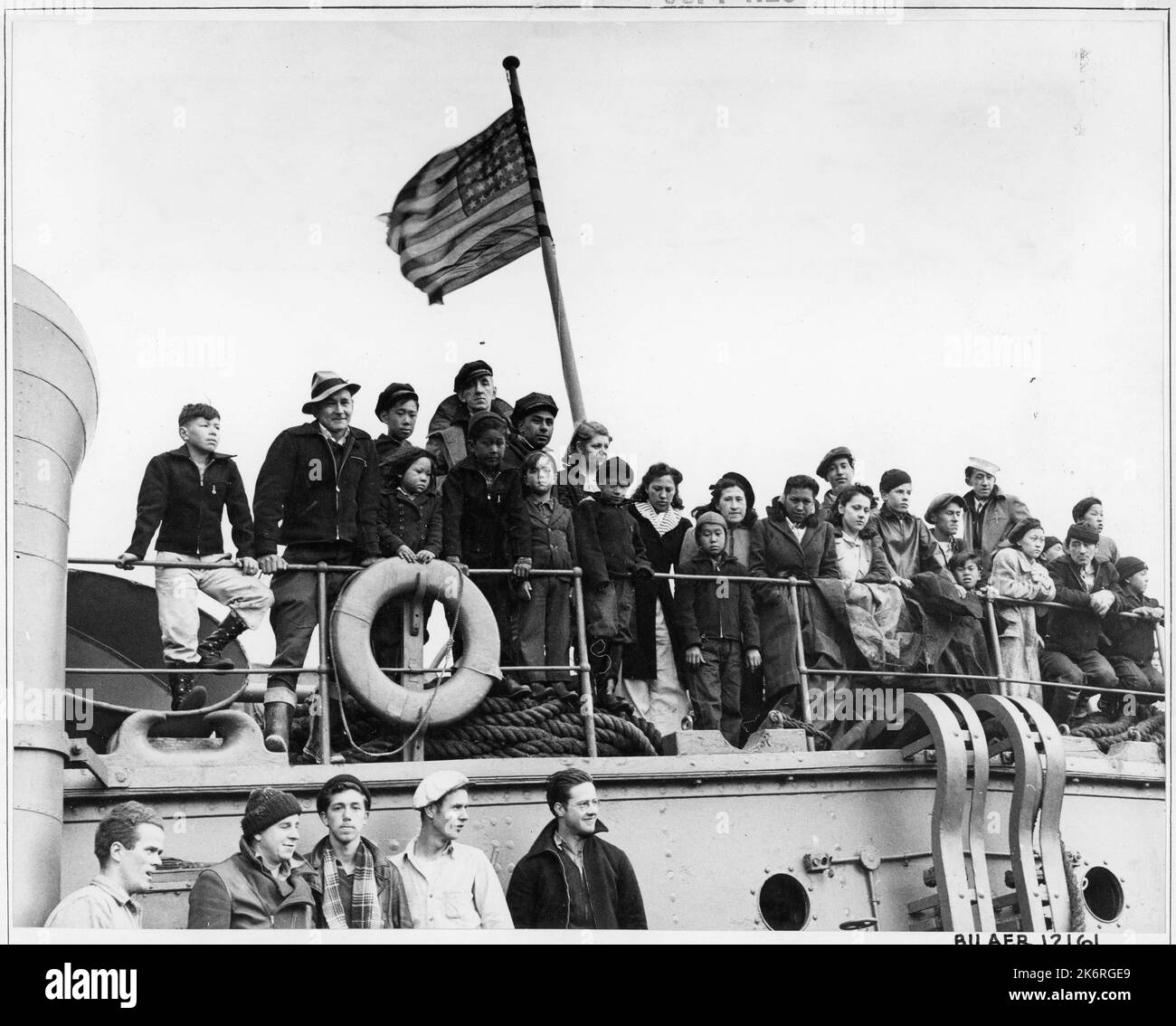Photograph of Evacuees of Alaska"Evacuees of Alaska. The Japanese ...