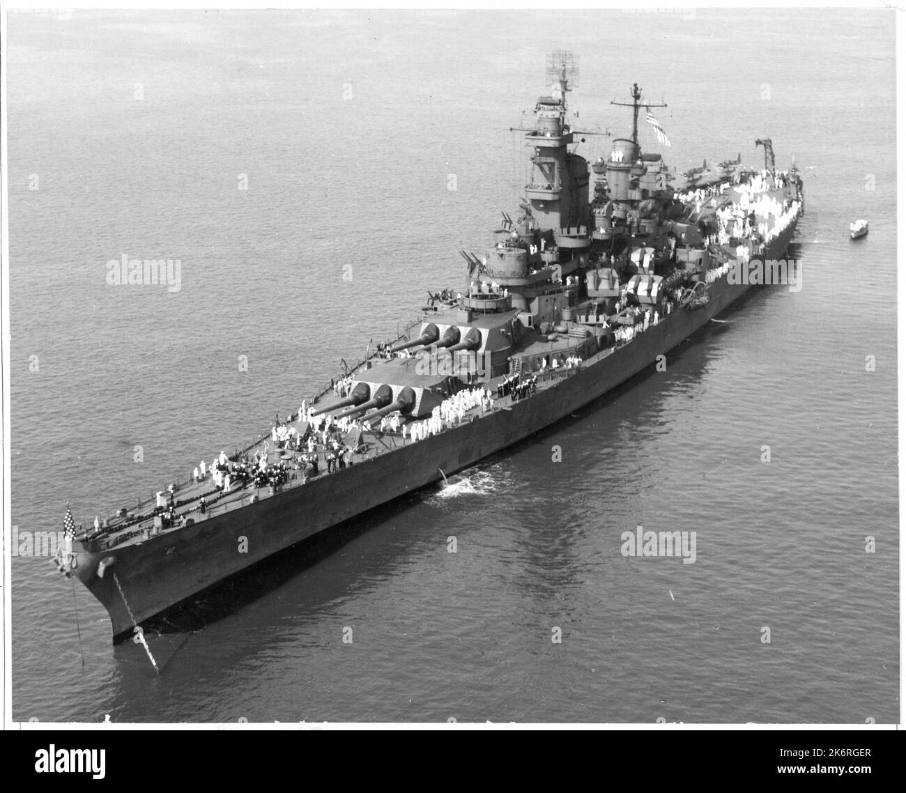 Photograph of the USS New Jersey (BB-62 Stock Photo - Alamy