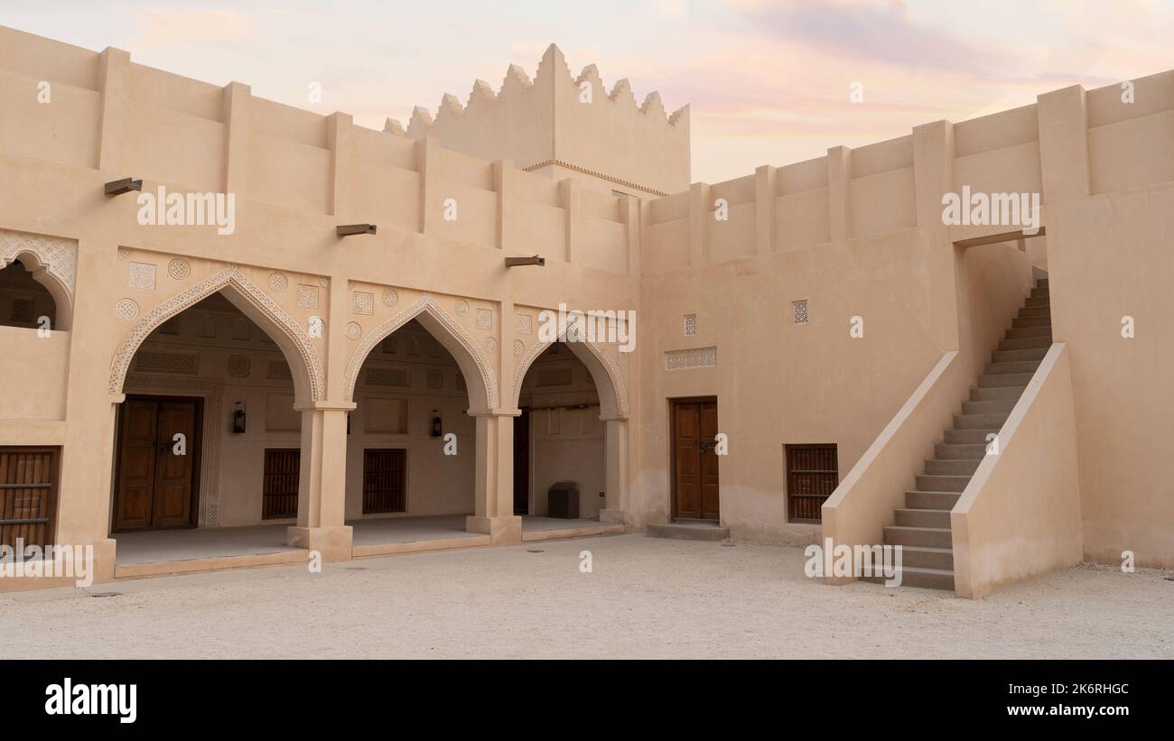 Doha,Qatar- october 10,2022 : Old traditional presidential palace at ...