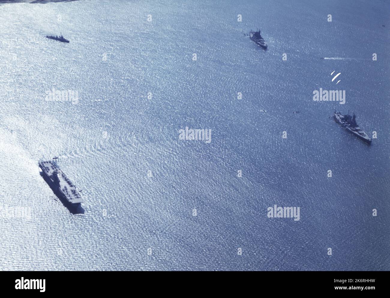 USS Wasp (CV-7) at Sea Stock Photo - Alamy