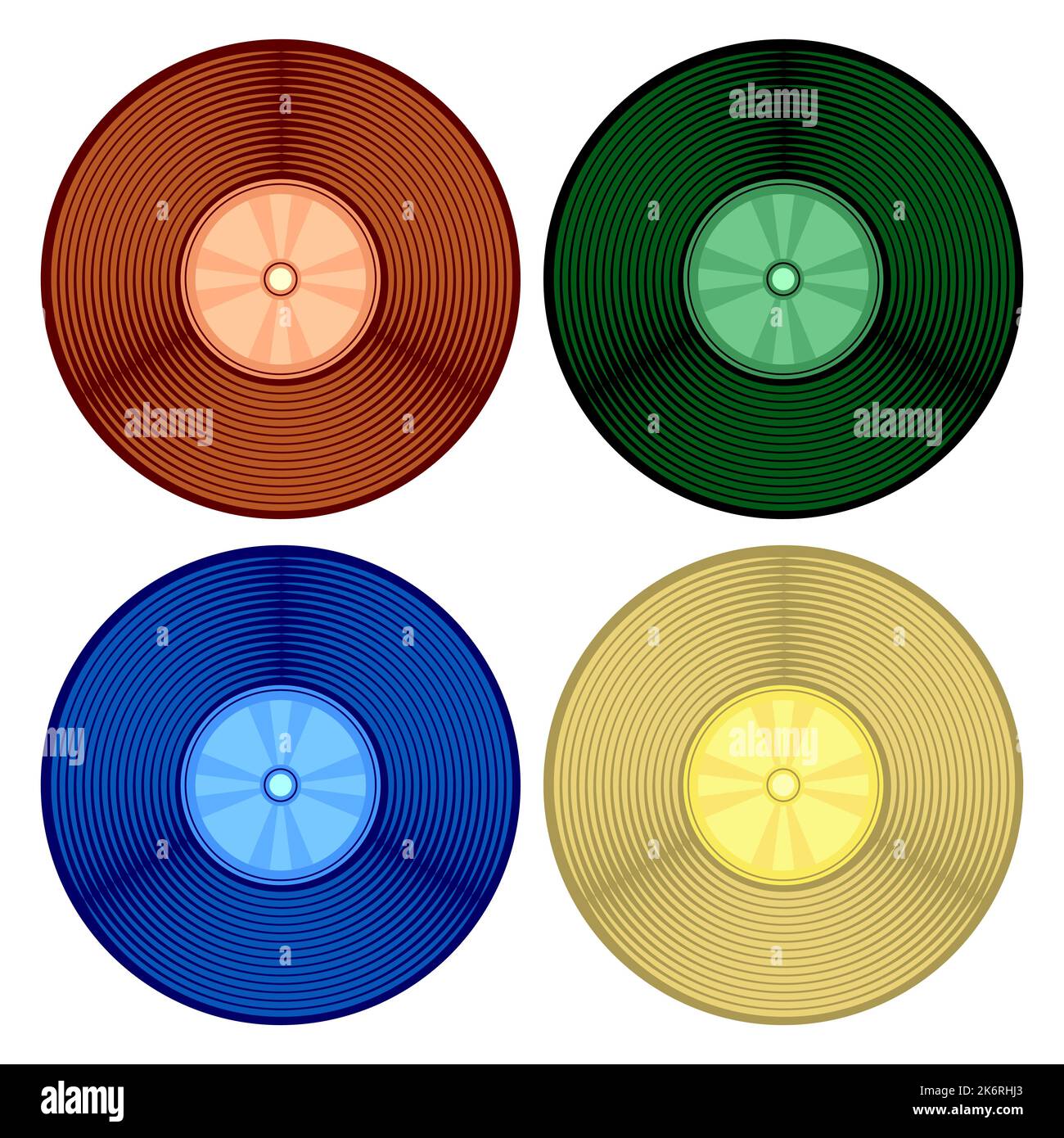 Vinyl plate disc isolated on white background. Music retro icon Stock ...