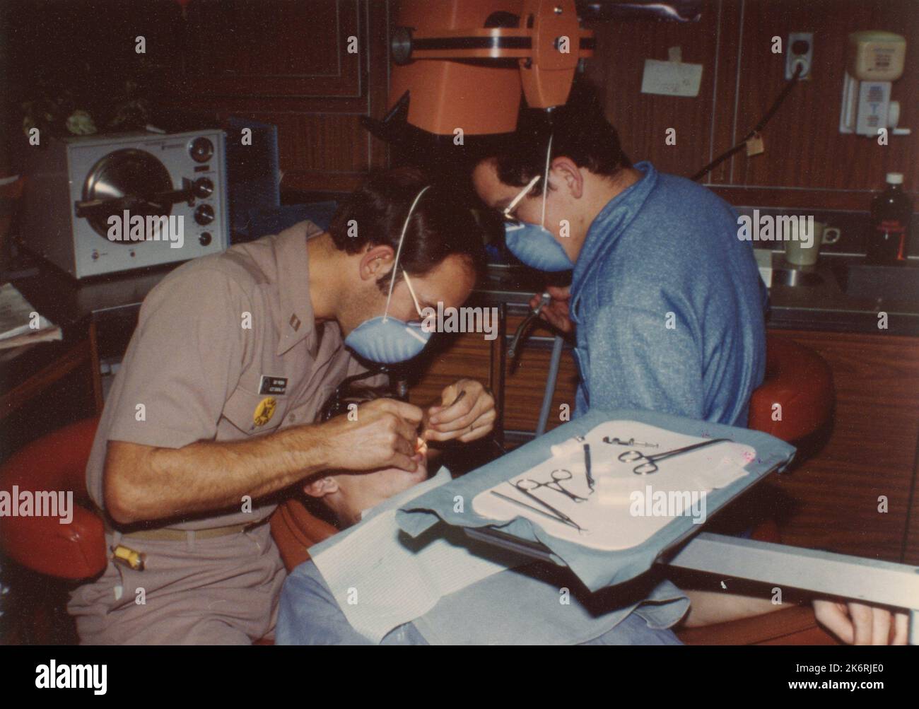 Dental Officer and Dental Apprentice on the USS Dwight D. Eisenhower ...
