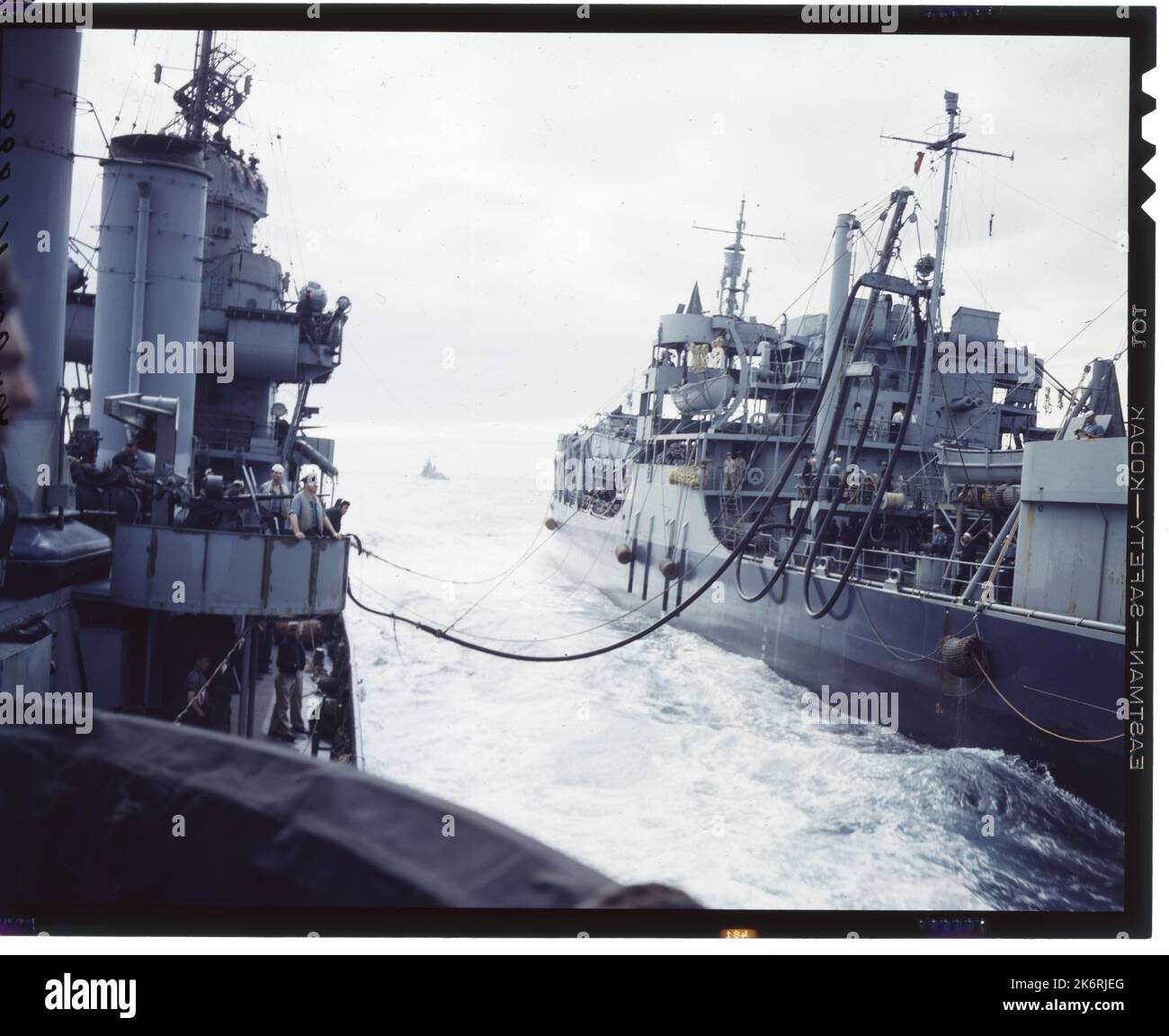 Fueling at Sea "Fueling at sea - probably the USS Wilkes (DD 441 Stock ...