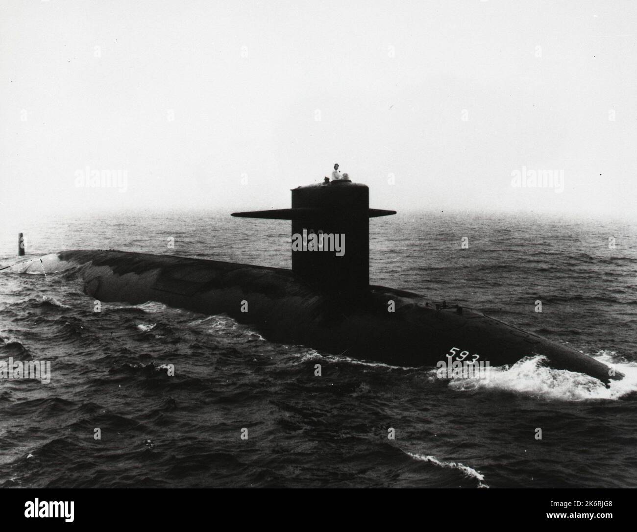 Starboard Bow View of the Nuclear-Powered Attack Submarine USS Thresher ...