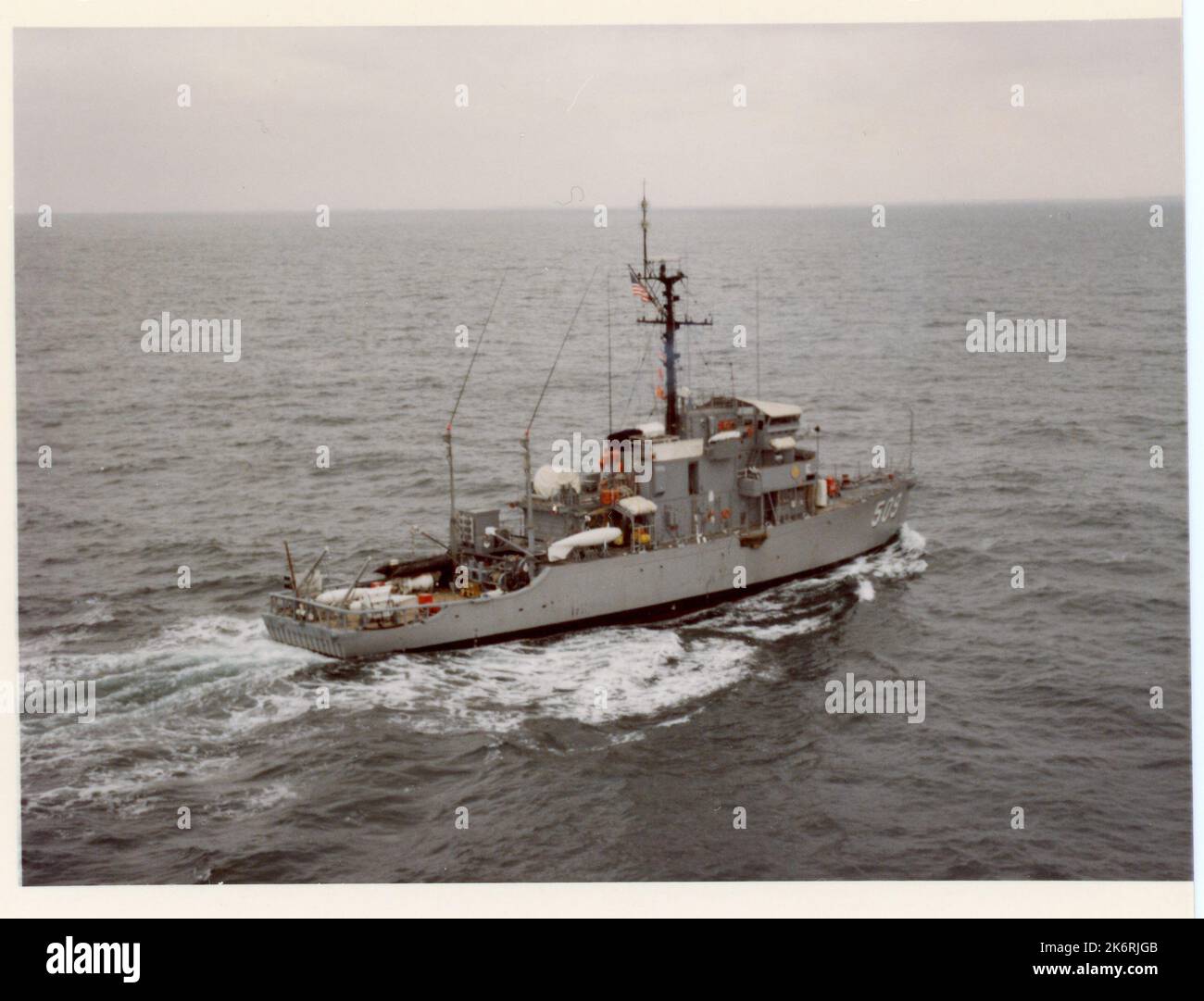 Minesweeper USS Adroit (MSO-509)"Atlantic Ocean…A starboard stern ...