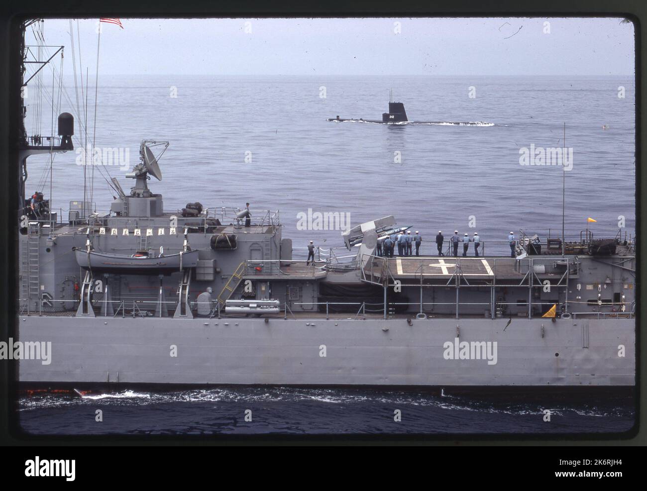 the USS Brooke (DEG-1) and the USS Bluegill (AGSS-242)"Pacific Ocean ...
