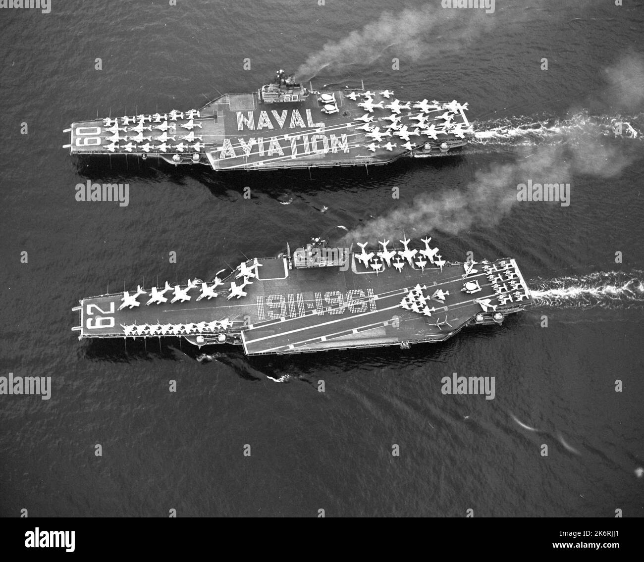 USS Saratoga (CV-60) and USS Independence (CVA-62) Commemorate 50th ...