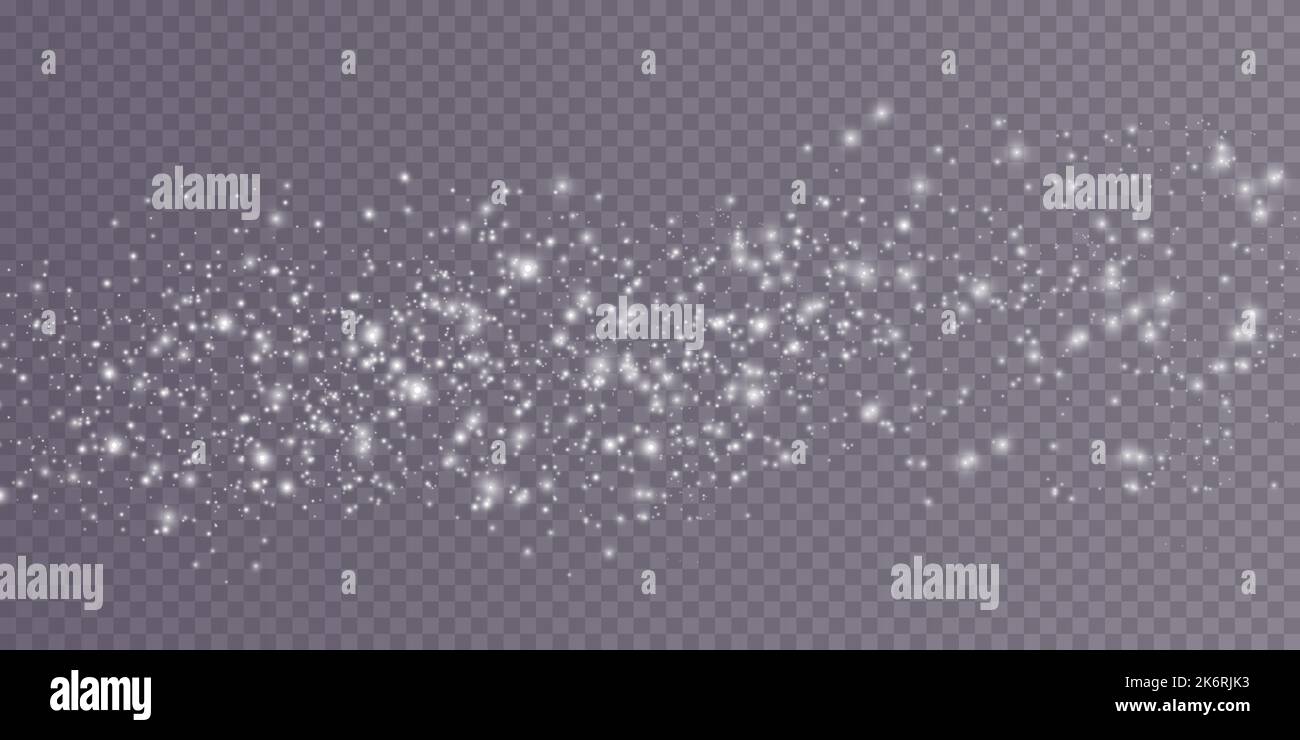 White png dust light. Bokeh light lights effect background. Christmas ...