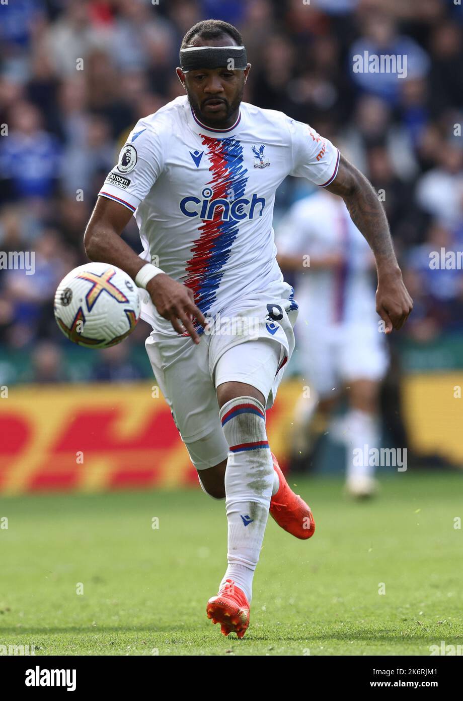 Leicester, UK. 15th October 2022. Jordan Ayew of Crystal Palace during ...