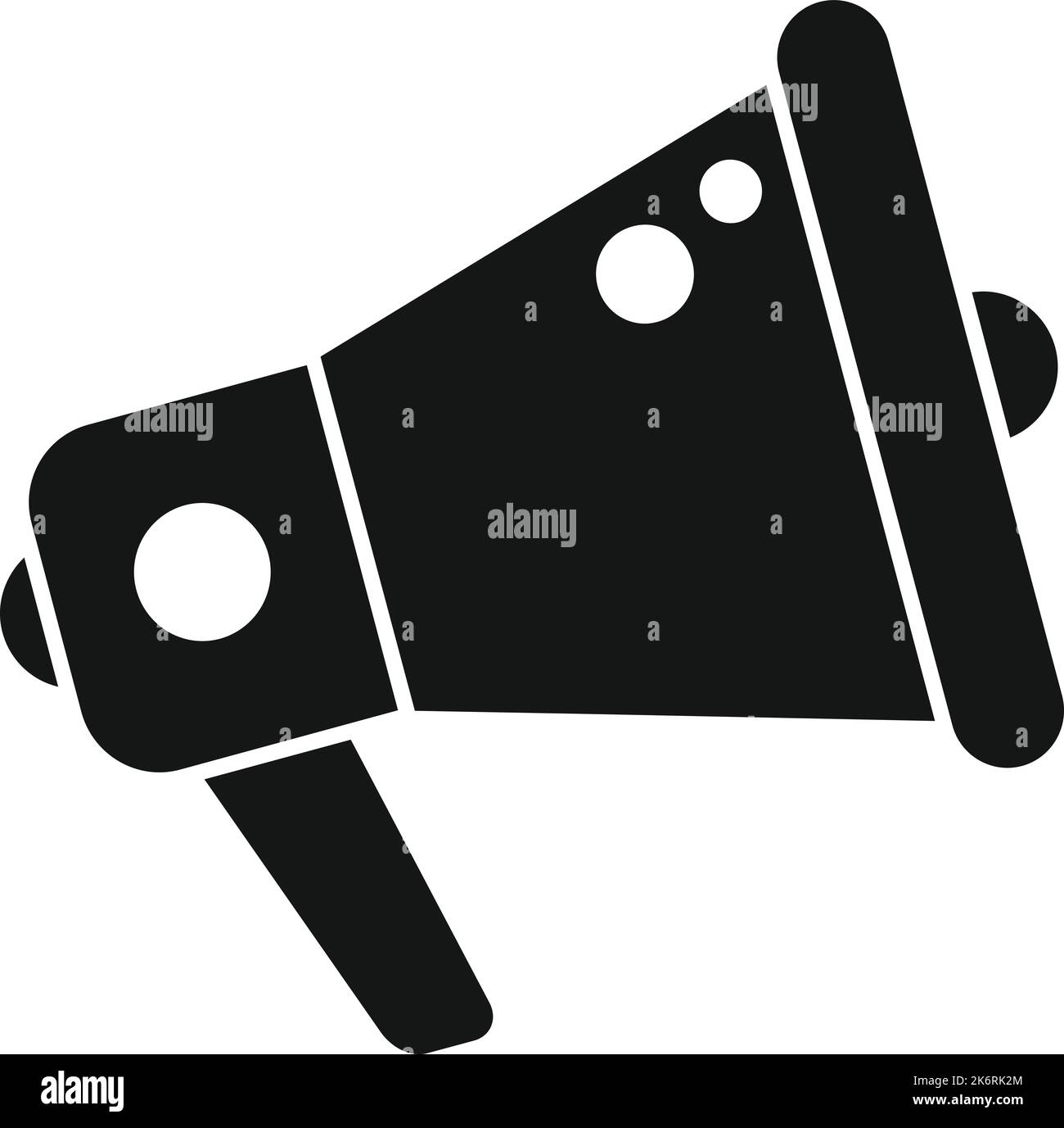 Megaphone target icon simple vector. Digital seo. Company focus Stock ...