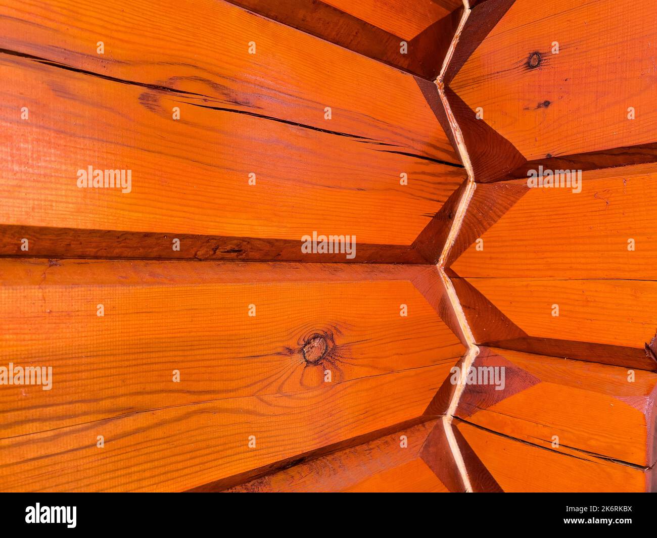 Exterior detail of cottage style log home, Norway Stock Photo - Alamy