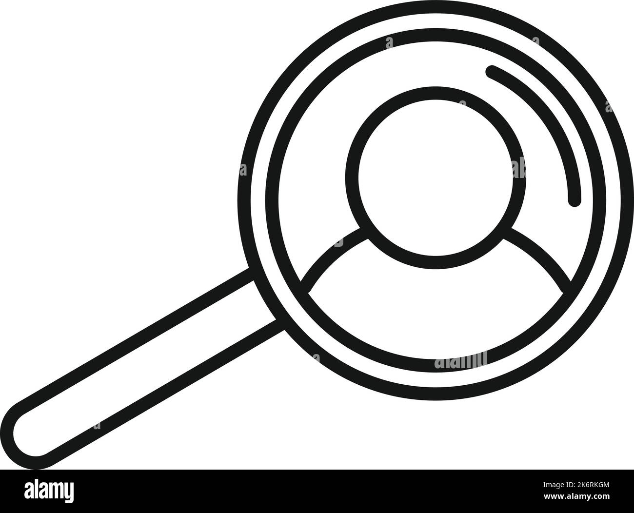 Search magnifier icon outline vector. Target customer. Group hunter ...