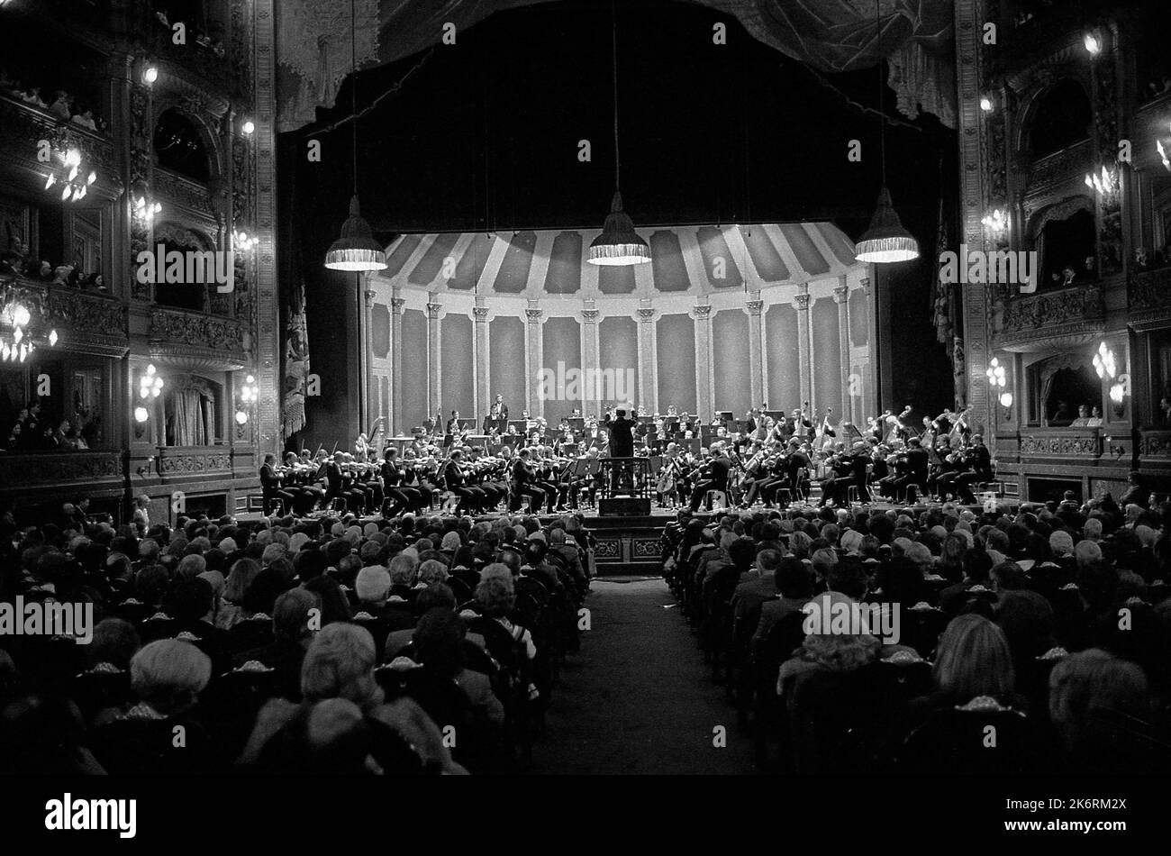 Lorin Maazel, French-American orchestra conductor, with the Vienna ...