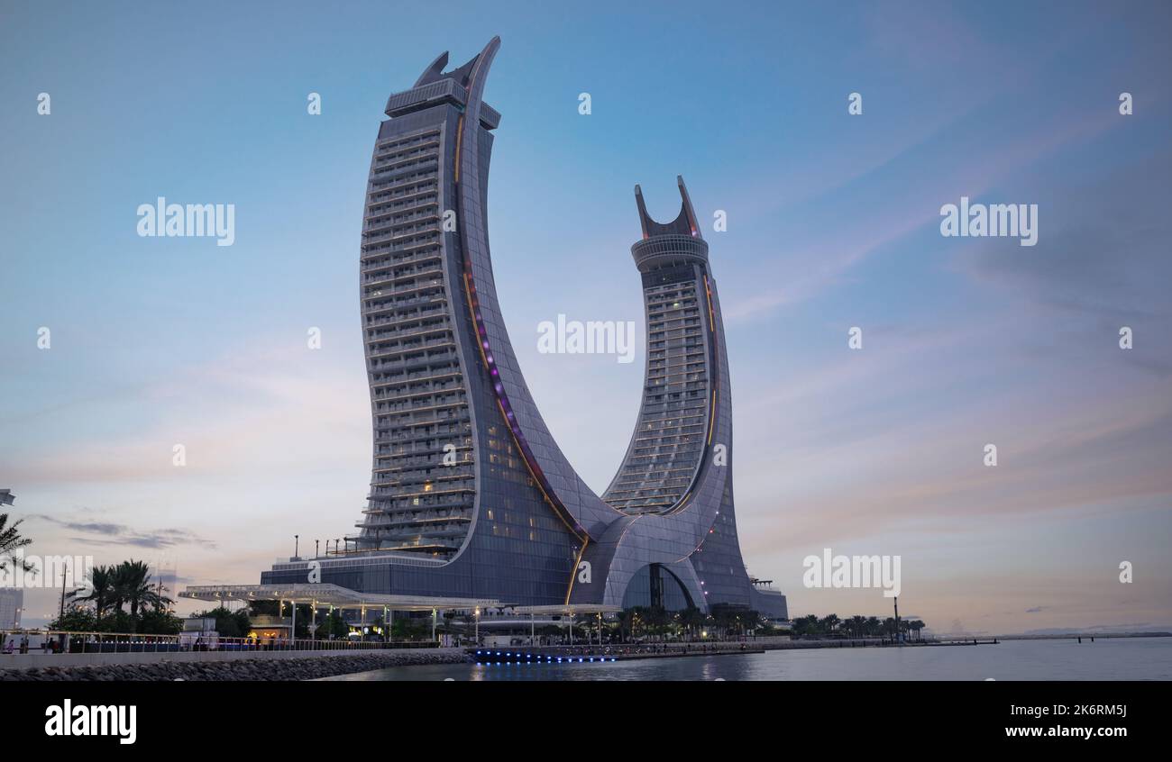 Lusail, Qatar- October 10,2022: The new developing city Lusail with the ...