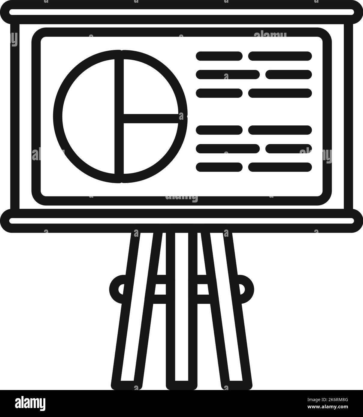 Banner target icon outline vector. Focus marketing. Service media Stock ...