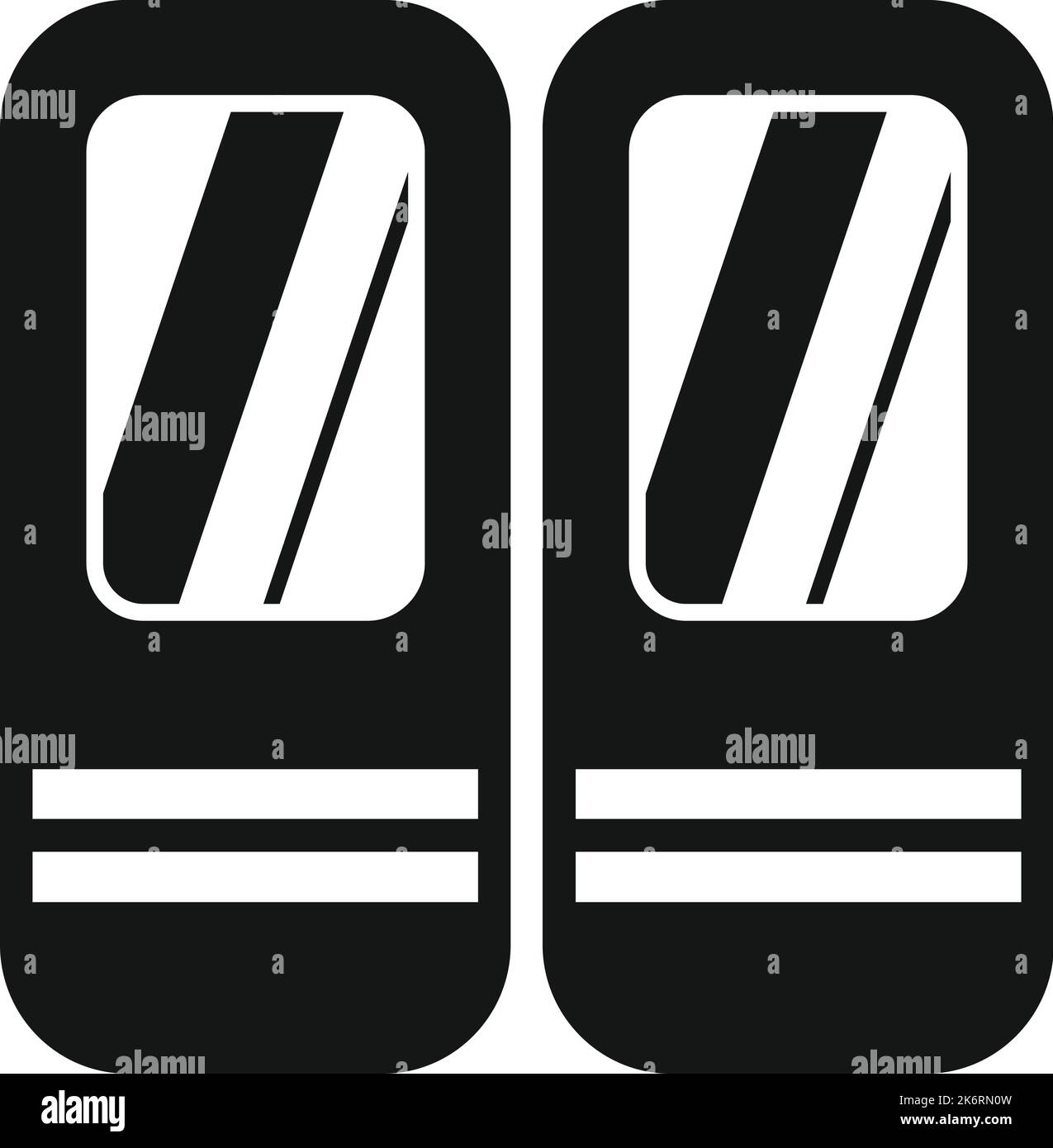 Metro train doors icon simple vector. Railway station. Travel street ...