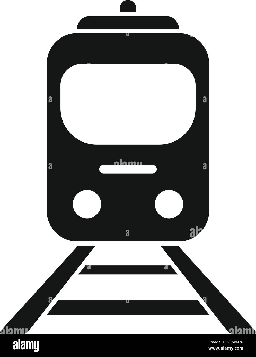 Stop train icon simple vector. Railway platform. People metro Stock ...