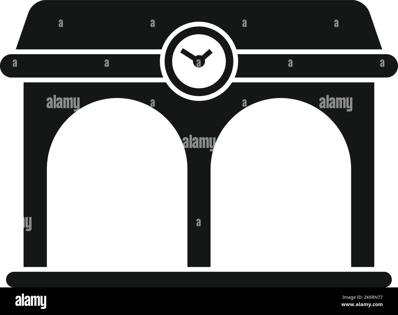 Waiting station icon simple vector. Railway platform. Metro train Stock ...