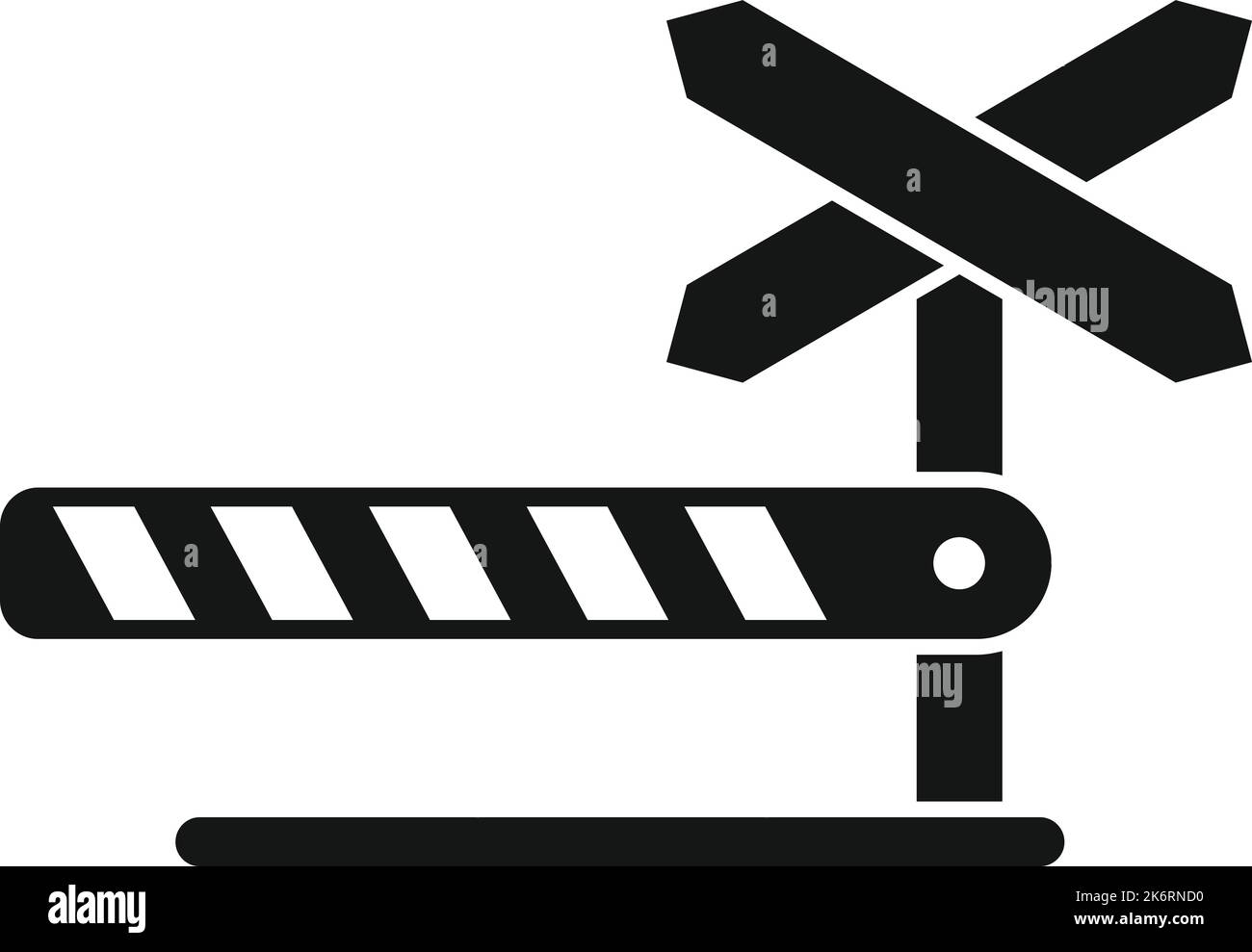 Railroad barrier icon simple vector. City waiting. Metro train Stock ...