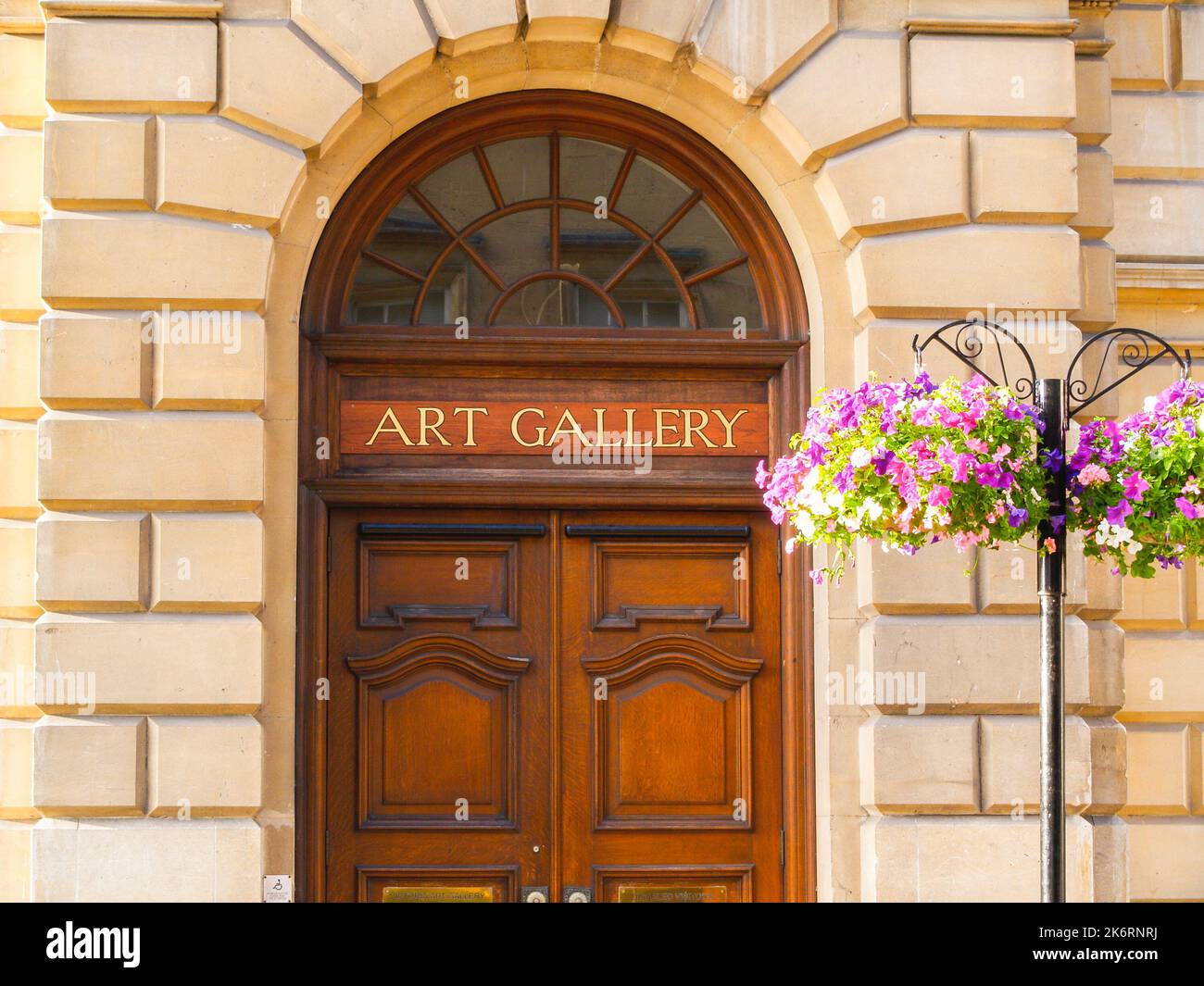 Art gallery entrance and sign close-up detail Stock Photo - Alamy