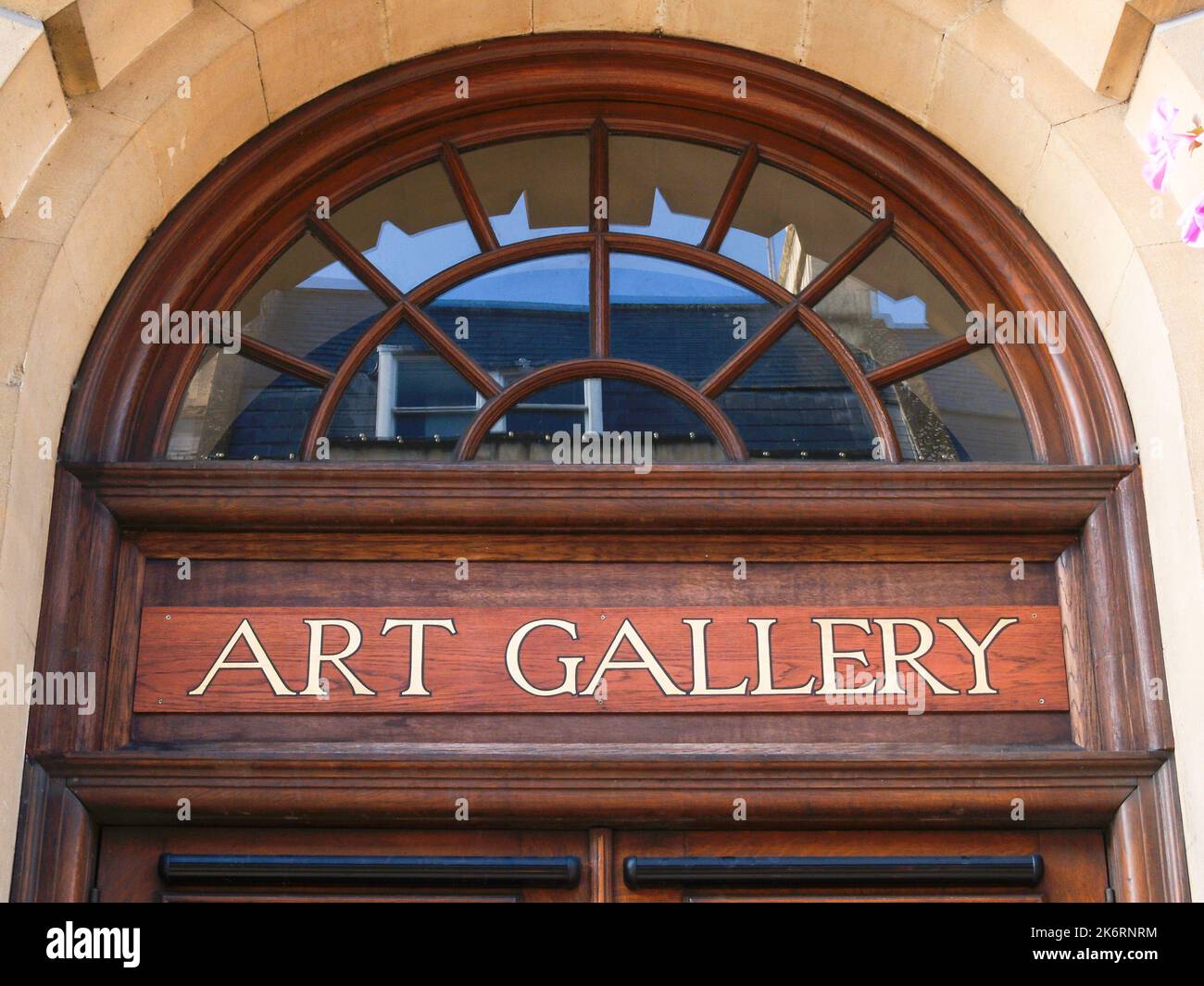 Art gallery entrance and sign close-up detail Stock Photo - Alamy