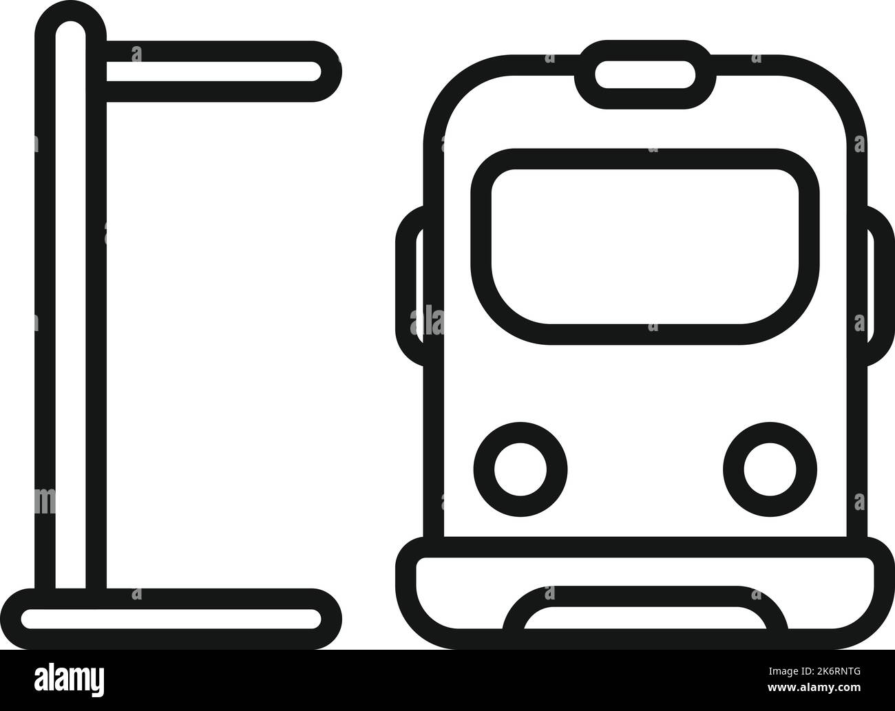 Train station icon outline vector. Railway platform. People city Stock ...