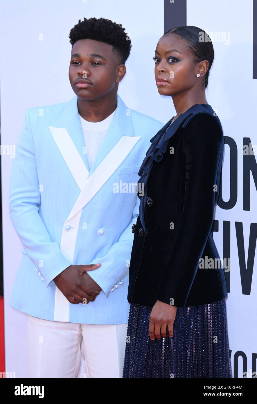 October 15th, 2022. London, UK. Jalyn Hall and Danielle Deadwyler ...