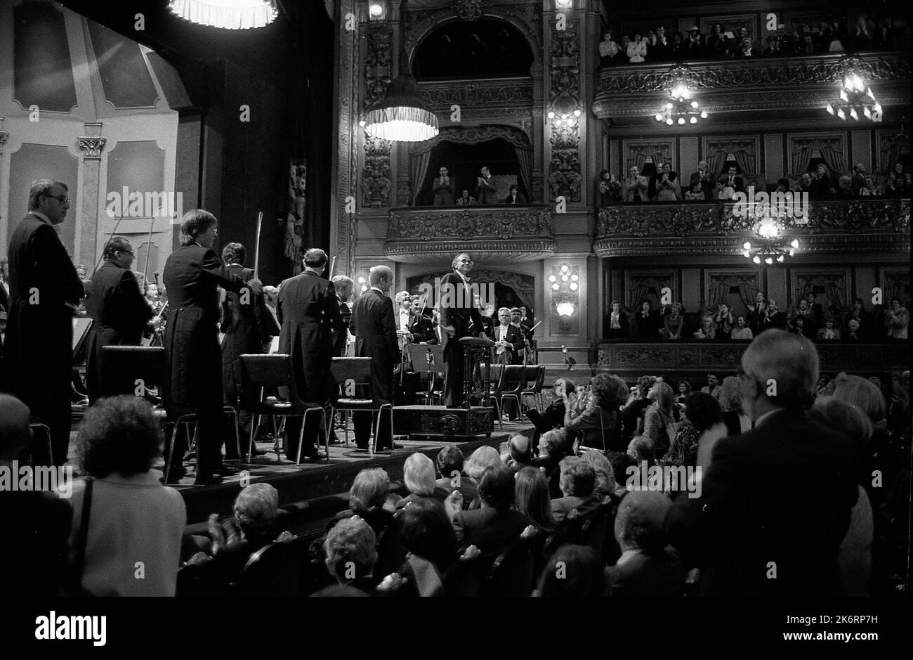Lorin Maazel, French-American orchestra conductor, with the Vienna ...