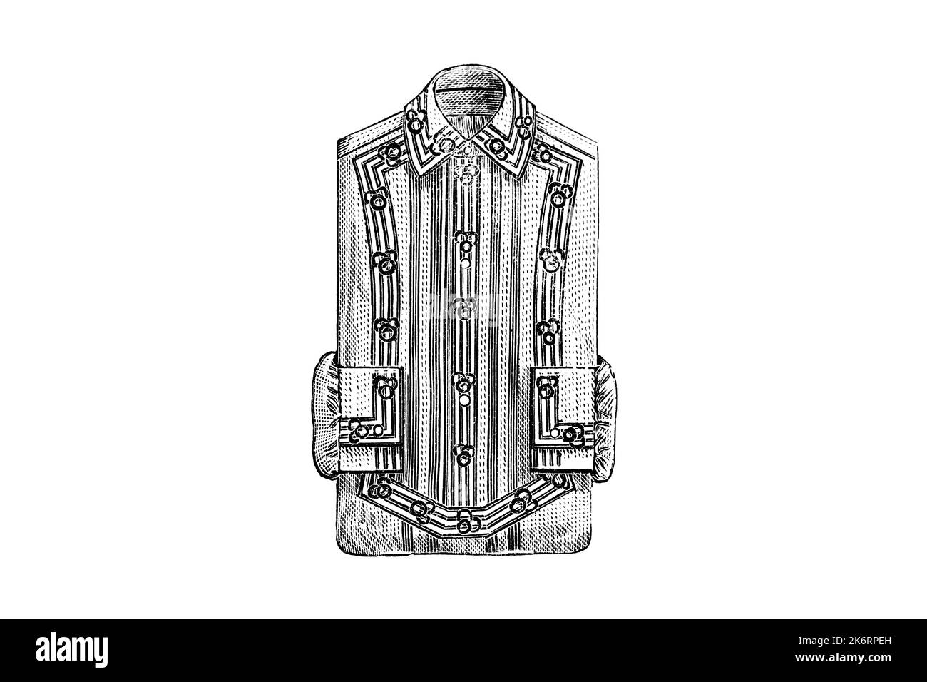 Fashion Shirt for Men – 1910s Vintage Illustration Stock Photo - Alamy