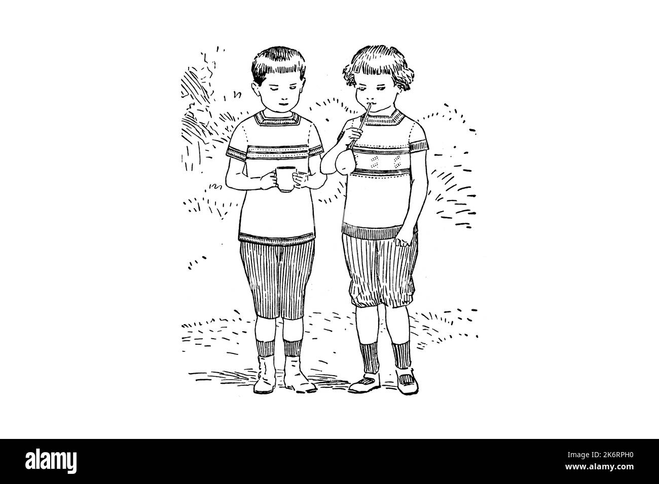 Children shirt line Black and White Stock Photos & Images - Alamy