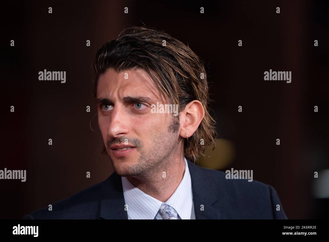 Rome, Italy, October 15, 2022 - Pietro Castellitto attends at red ...