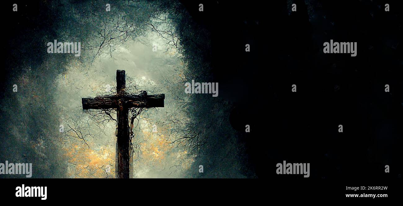 Church cross silhouette hi-res stock photography and images - Alamy