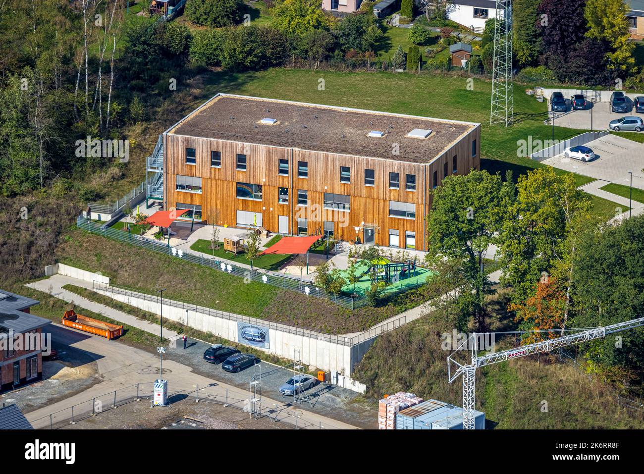 Awo kindergarten and family center mobile in wooden construction hi-res ...