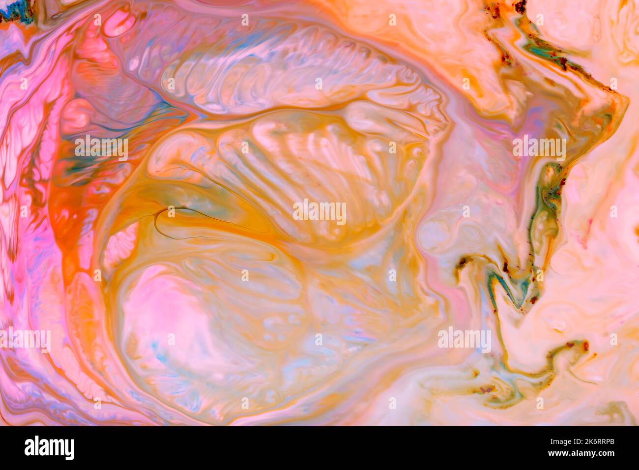 Fluid art. Creative abstract hand painted background. Multicolored ...