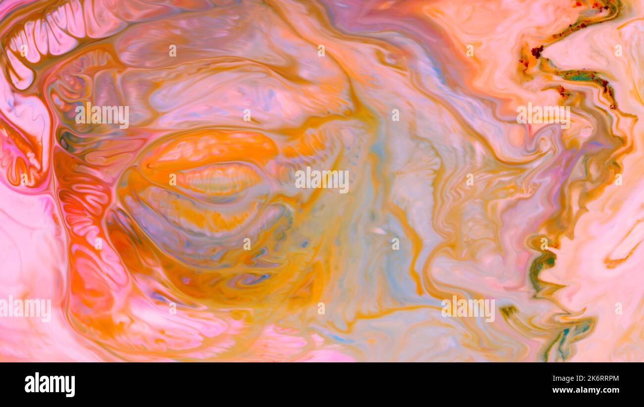 Fluid art. Creative abstract hand painted background. Multicolored ...