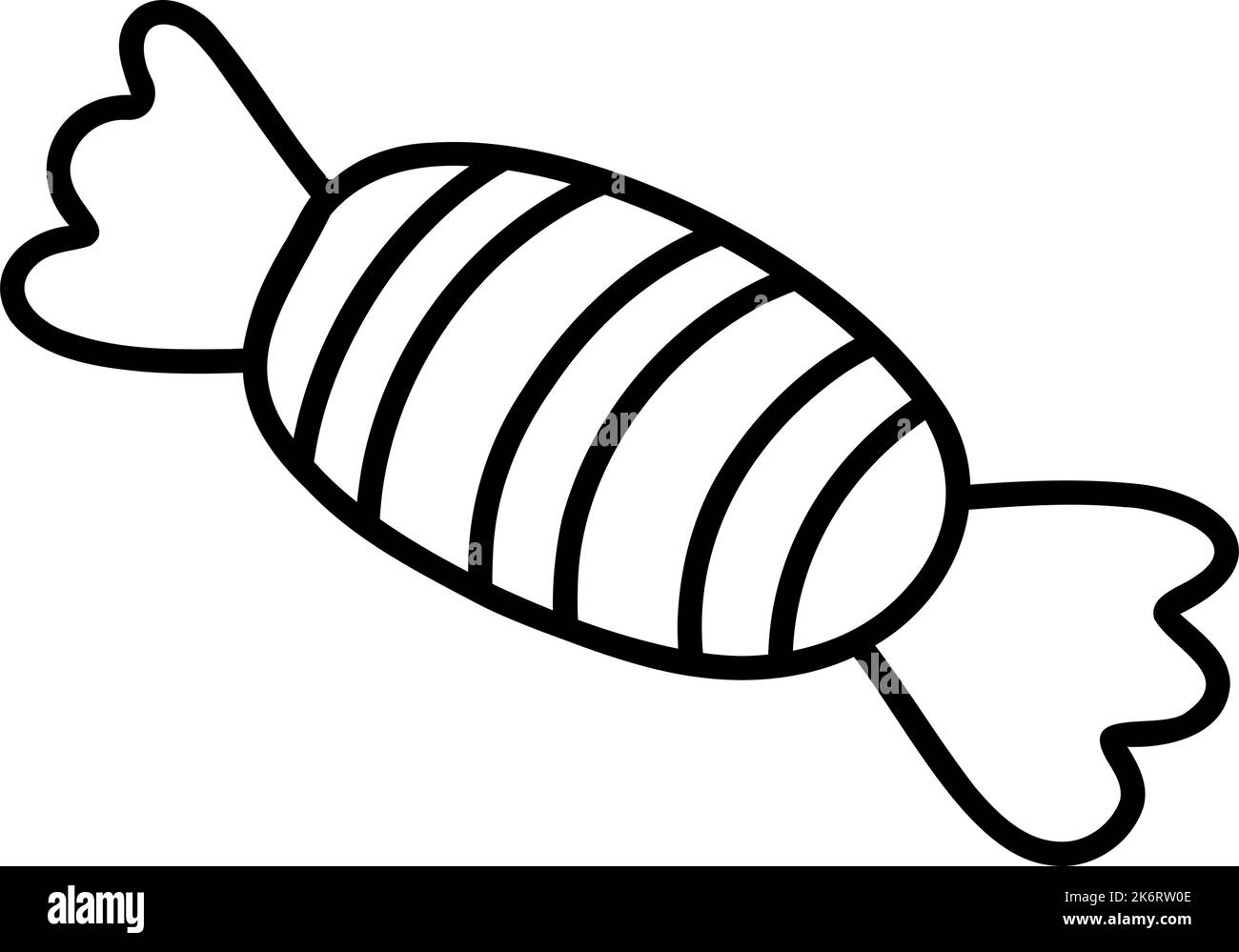 Hand drawn doodle candy. Cartoon element, vector sketch illustration ...