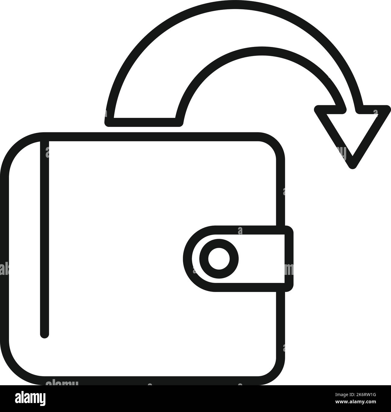 Online wallet icon outline vector. Mobile bank. Phone cash Stock Vector ...