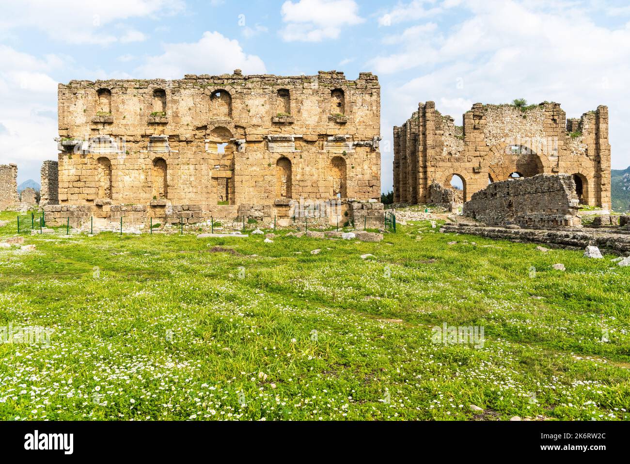 Basilica and agora buildings, dating from the 3rd century AD, at ...