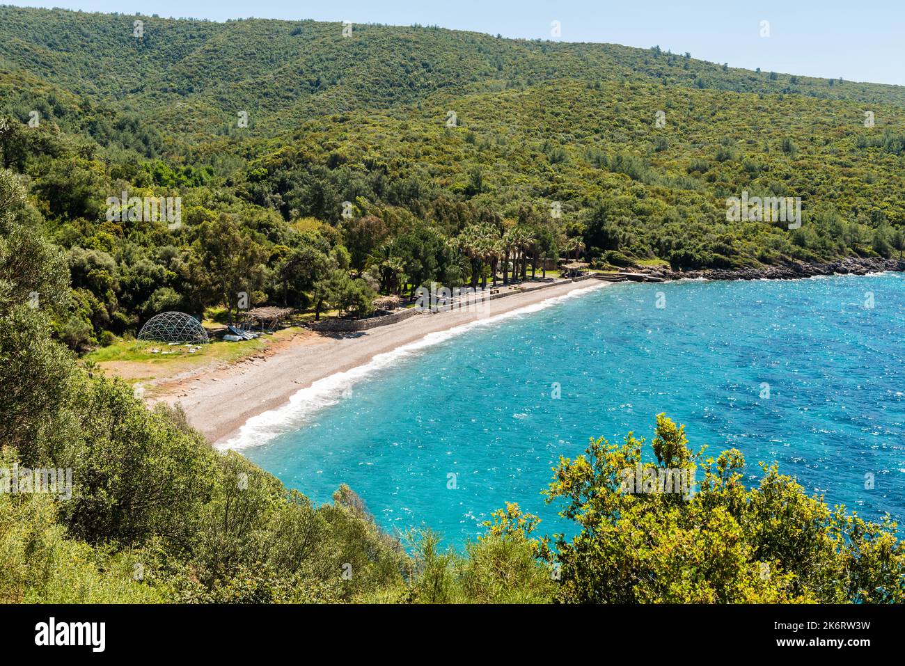 Boncuk beach near Marmaris resort town in Mugla province of Turkey ...