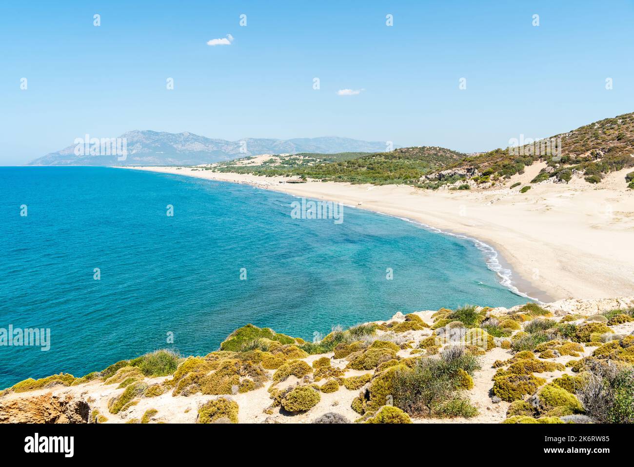 Patara beach in Antalya province of Turkey. The splendid 18-km long ...