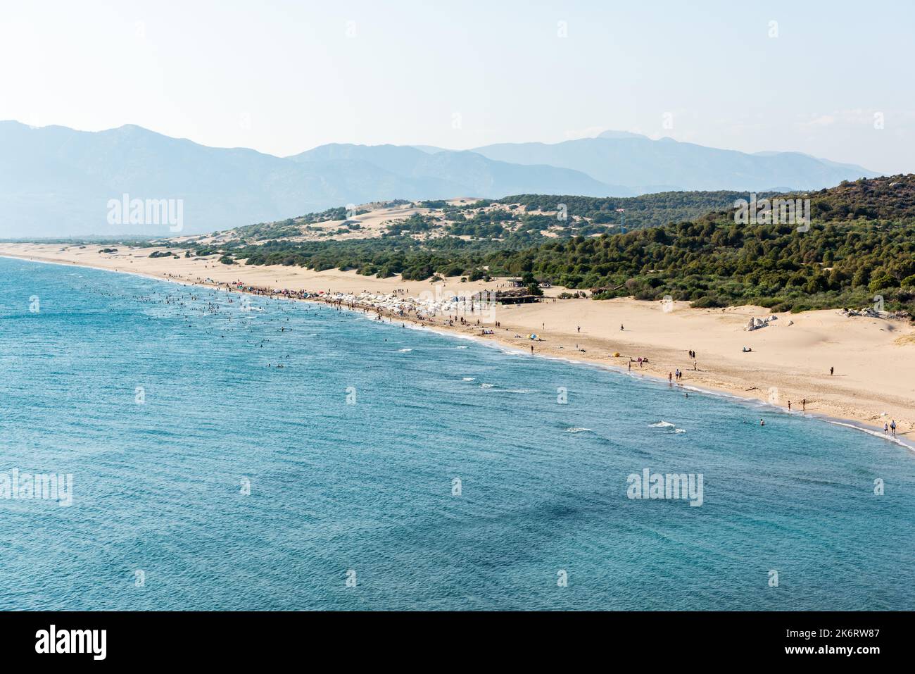 Patara beach in Antalya province of Turkey. The splendid 18-km long ...