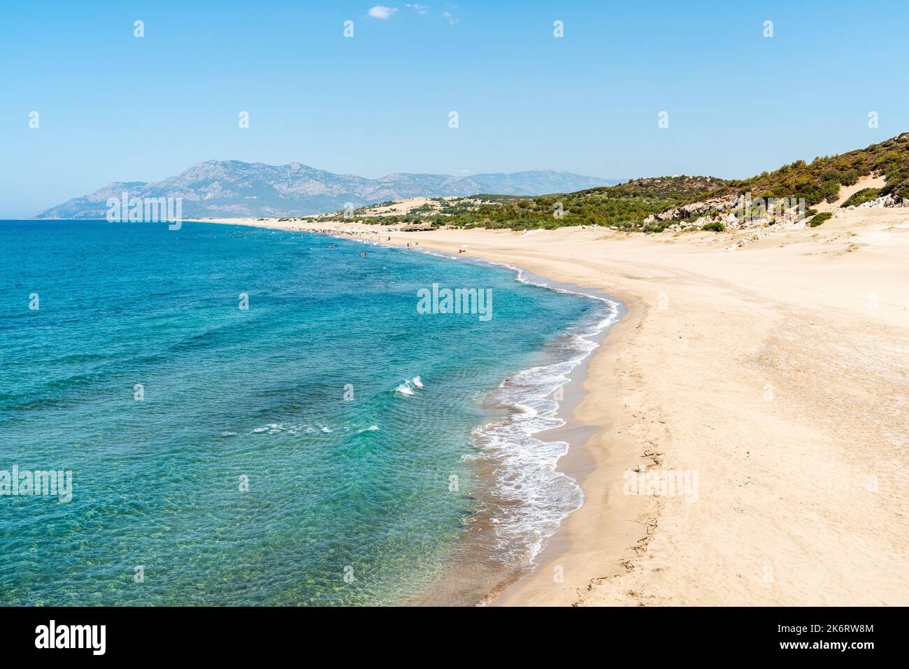 Patara beach in Antalya province of Turkey. The splendid 18-km long ...