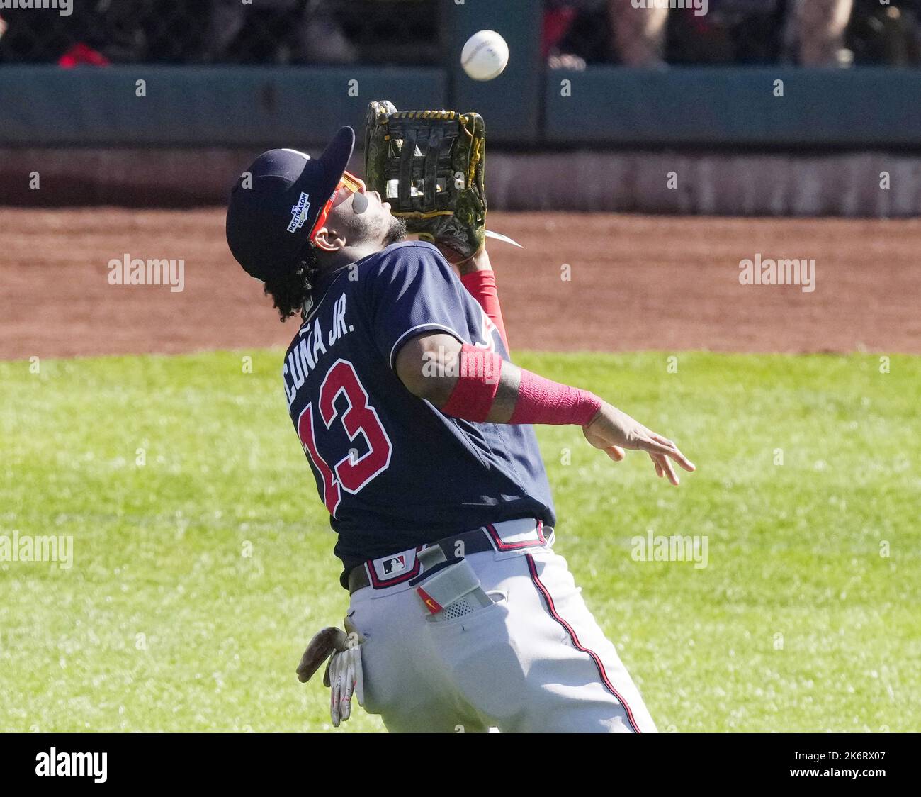 Philadelphia, USA. 15th Oct, 2022. Atlanta Braves right fielder Ronald ...