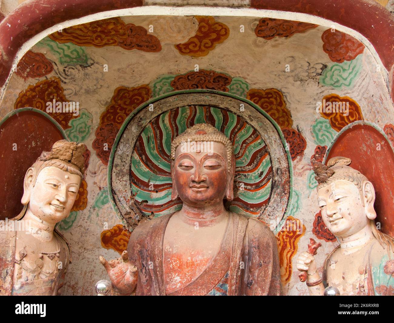 Cave 005 which was cut during the Sui dynasty in the years 581 to 618 ...