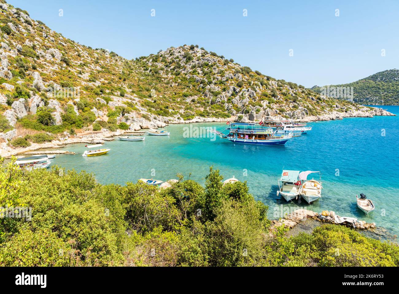 Hamidiye, Antalya, Turkey – August 15, 2021. View of Hamidiye Bay in ...