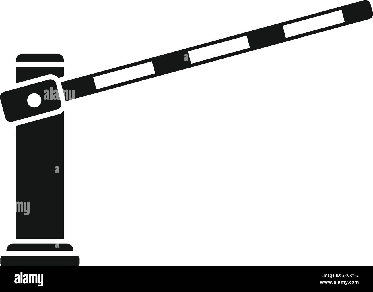 Barrier icon simple vector. Sign obstacle. Danger protection Stock ...