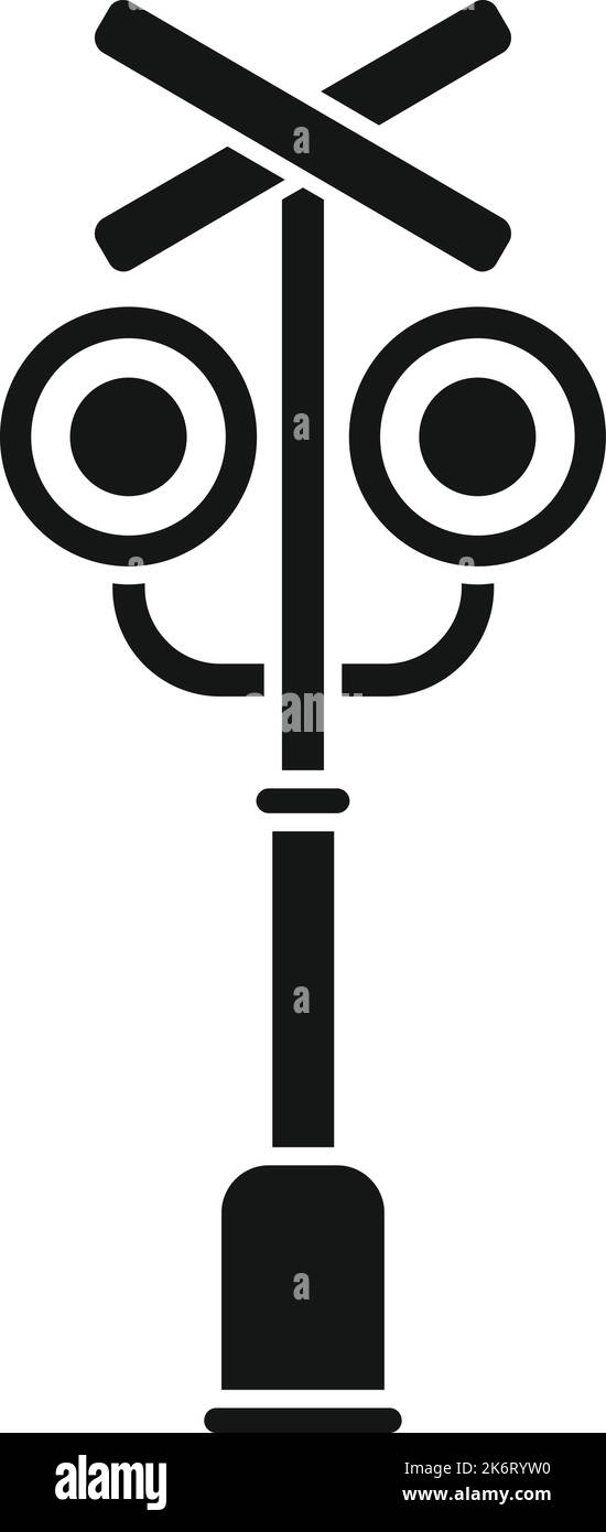 Speed caution icon simple vector. Sign crossing. Control light Stock ...